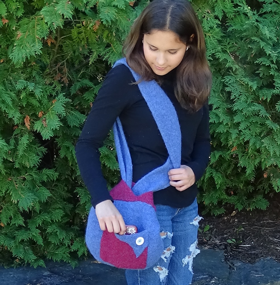 Boho Hobo Bag - Twisted Yarns - Easy Machine Knitting pattern