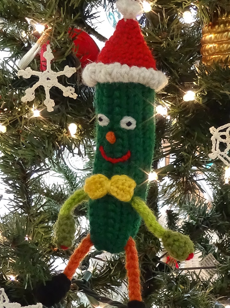 Relish the Christmas Pickle - crochet - Twisted Yarns - Holiday Crochet ...